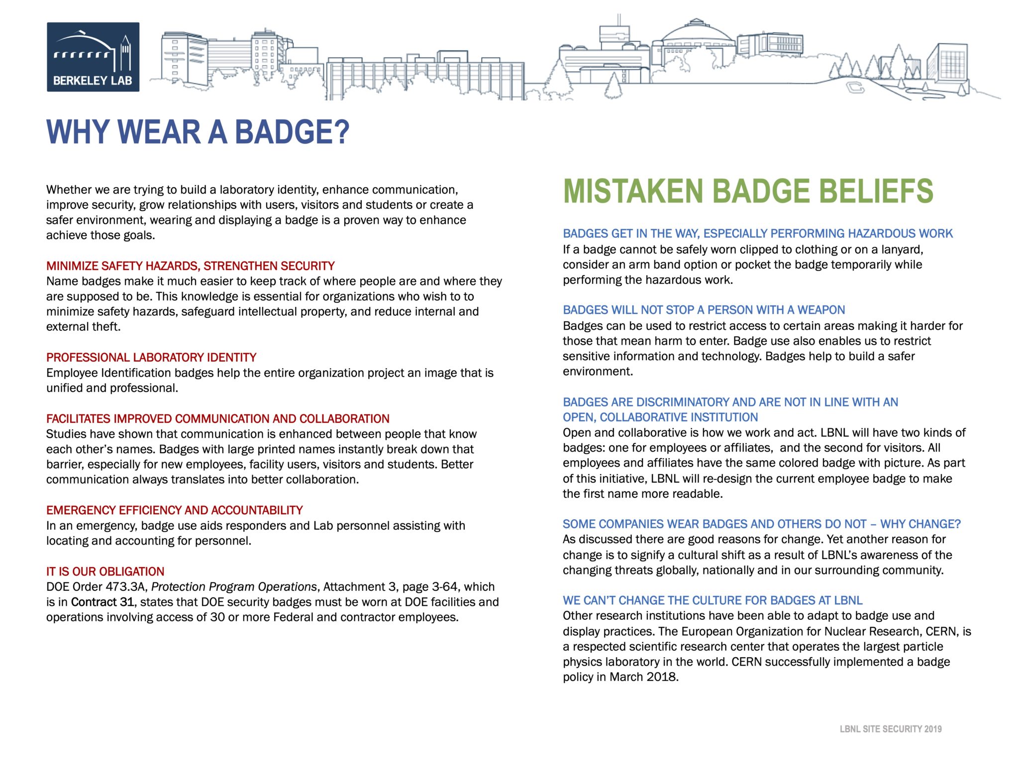 Why Wear a Badge?